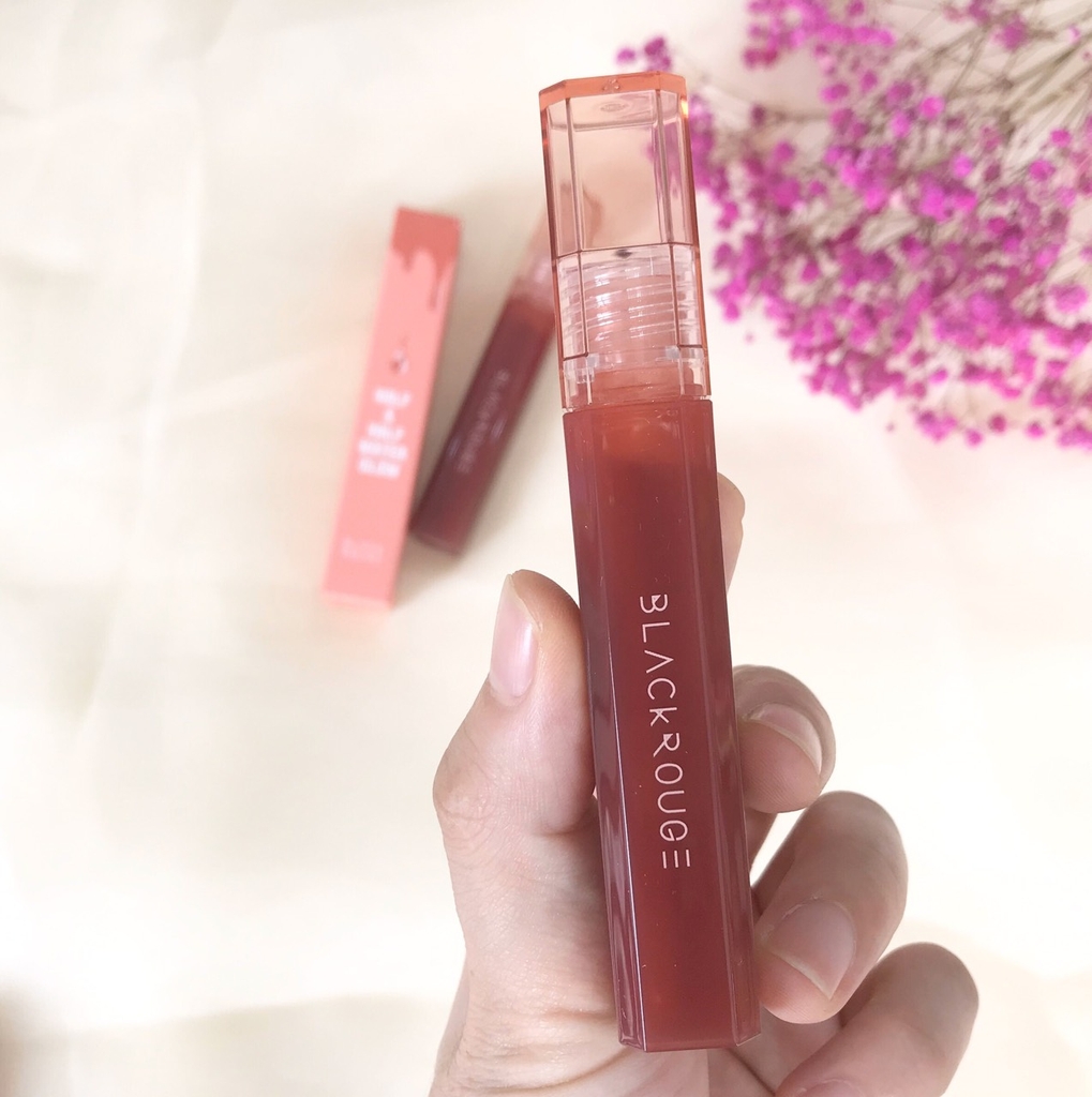 Son Tint Bóng Black Rouge Half N Half Water Glow Hg08 Đỏ Gạch 3 5g