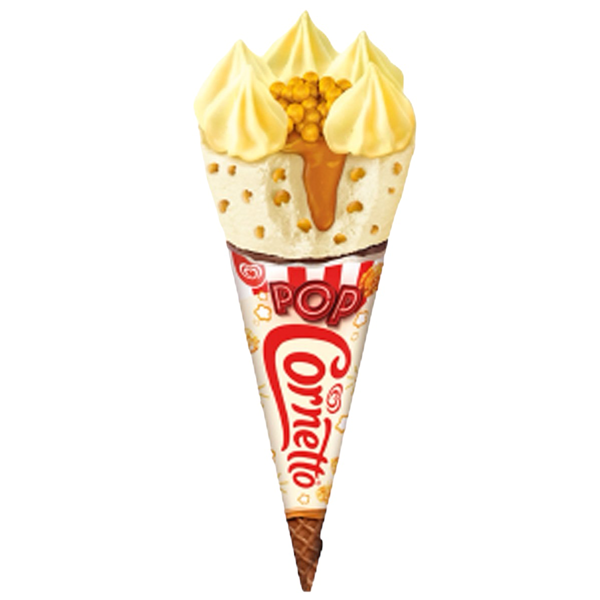 Kem ốc quế bắp rang bơ caramen Wall's Cornetto Popcorn Butter Caramel ...