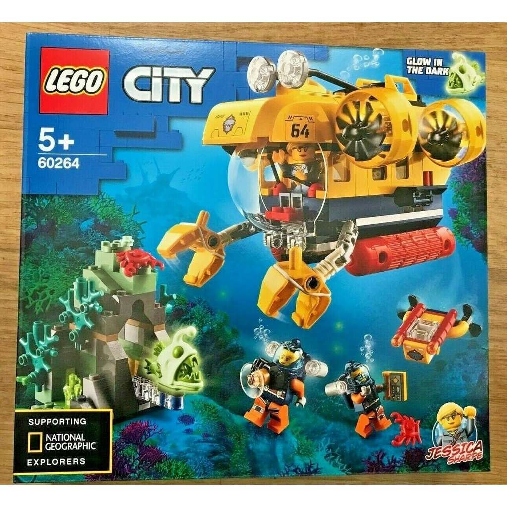 60264 LEGO City Ocean Exploration Submarine - Tàu ngầm thám hiểm đại ...