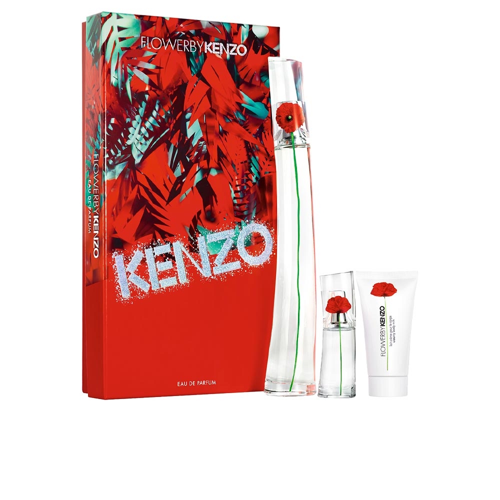 Gift Set Kenzo Flower by Kenzo Eau de Parfum 3pcs Linh Perfume