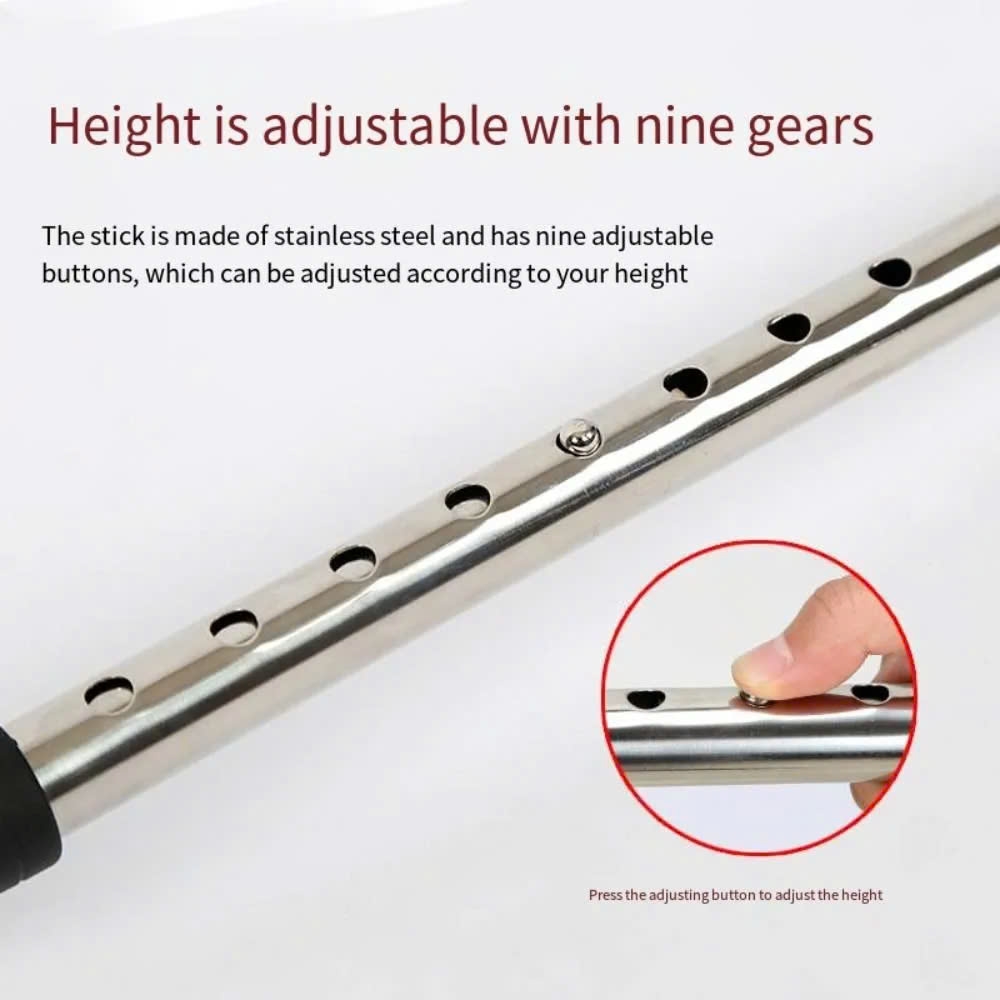 Gậy batoong inox 1 chân, 4 chân, gậy inox Tập Đi , Gậy chống cho người ...