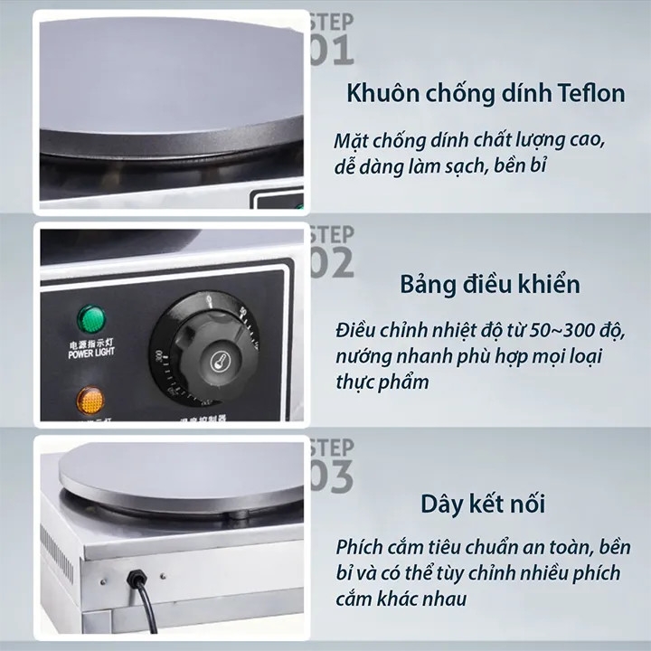 {Đủ Mẫu} Máy Làm Tròn Bánh Kếp Thái Lan, Bánh Rán Đoremon 220V Electric ...