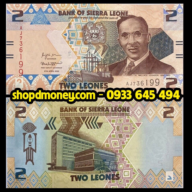 2 leones Sierra Leone 2022 Shop tiền sưu tầm D-money 2 leones Sierra Leone 2022 Shop tiền sưu tầm D-money