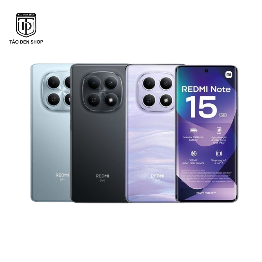 Xiaomi Note 15 5G 6/128GB - Giảm 300.000đ khi Check in