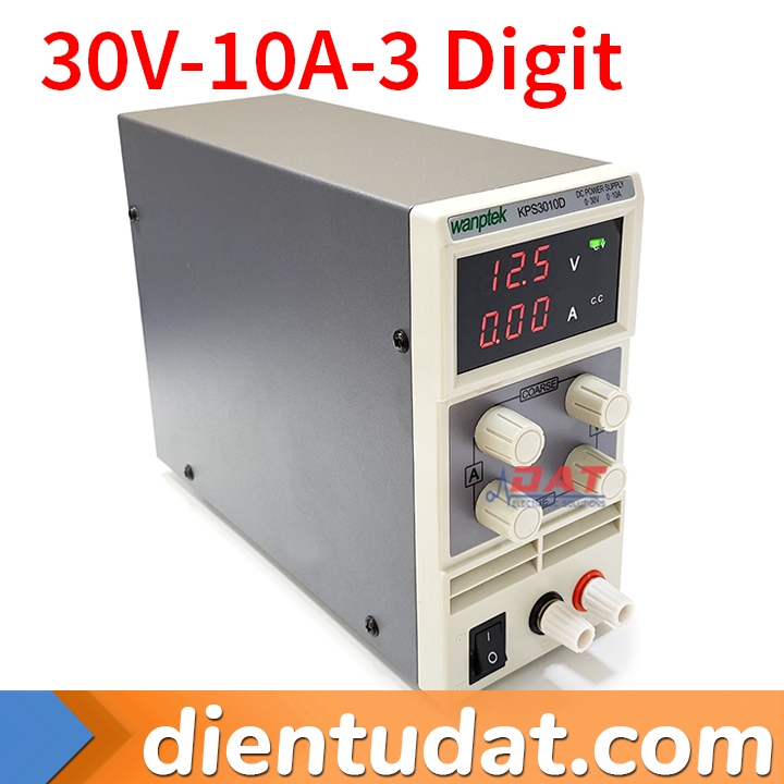Bộ Nguồn Đa Năng KPS3010D 30V 10A - 3 DIGIT | Điện Tử DAT