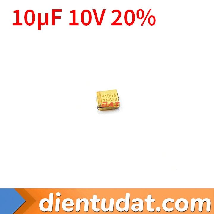 CAP TANT 10UF 10V 20% 1210 | Điện Tử DAT