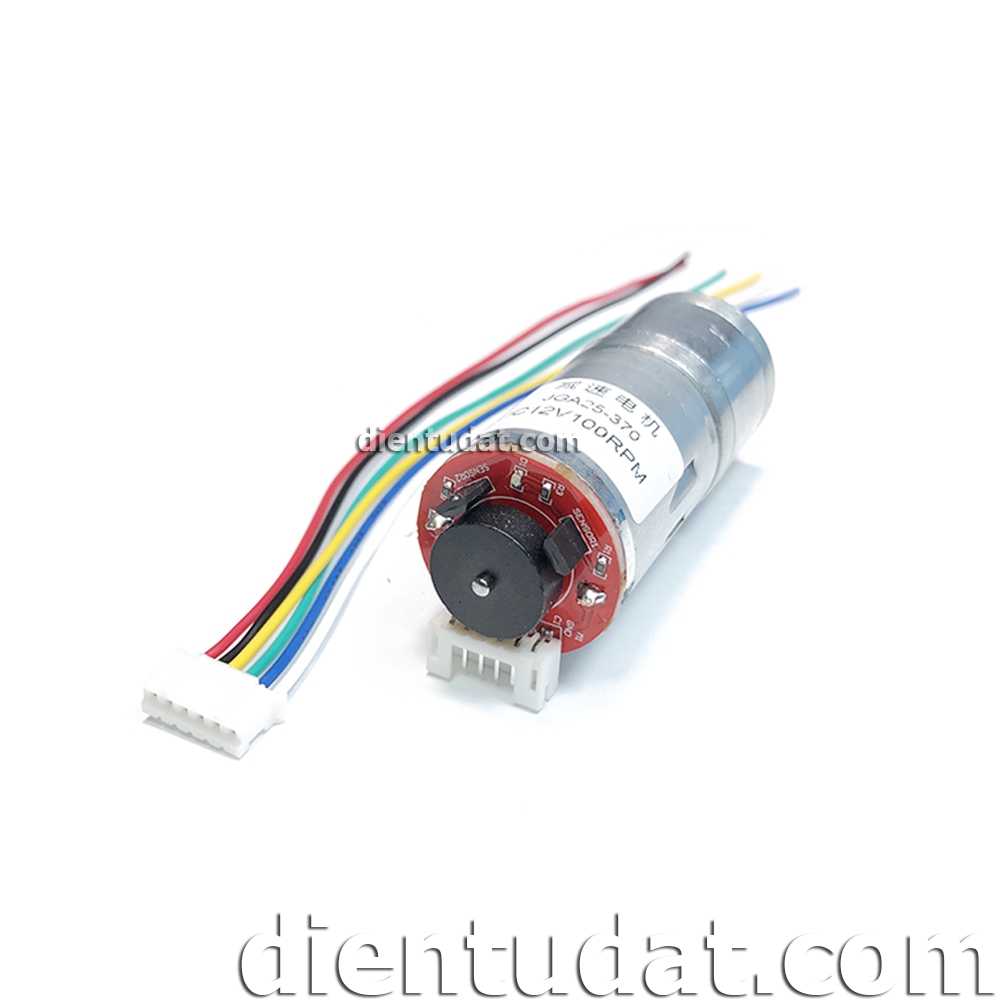 100RPM Gear Motor With Encoder GM25-370 | Điện Tử DAT