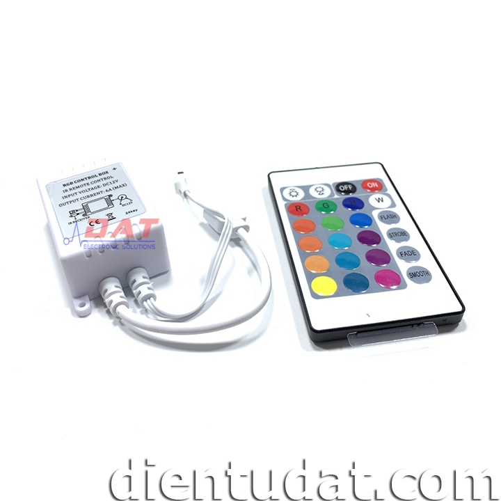 Driver Điều Khiển LED RGB 12V Remote 24 Nút | Điện Tử DAT