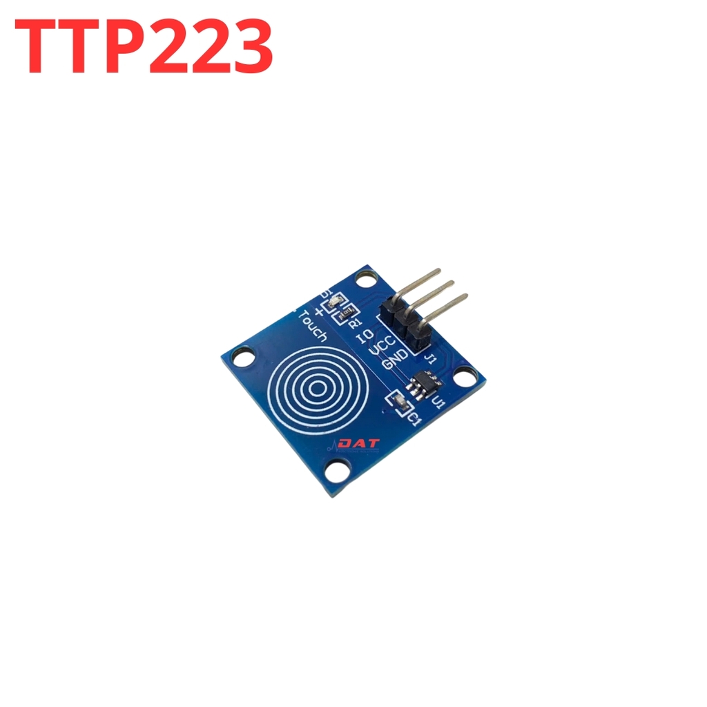 Mạch Phím Cảm Ứng Điện Dung 1 Kênh TTP223 | Điện Tử DAT