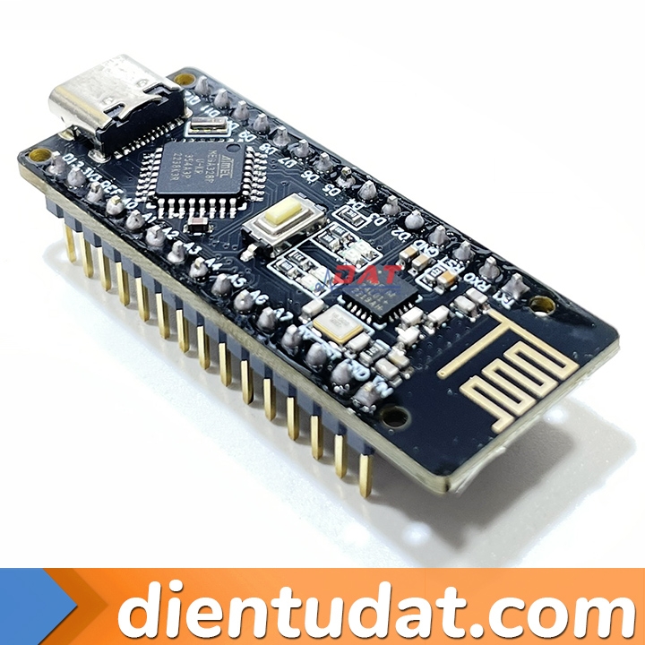 Mạch RF-Nano ATMEGA328P NRF24L01 Cổng Giao Tiếp CH340 Type C | Điện Tử DAT