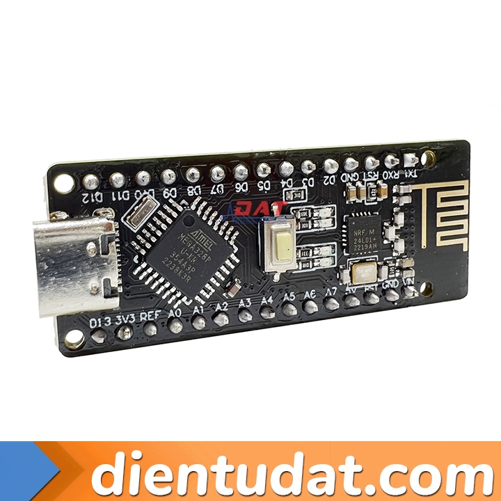 Mạch RF-Nano ATMEGA328P NRF24L01 Cổng Giao Tiếp CH340 Type C | Điện Tử DAT