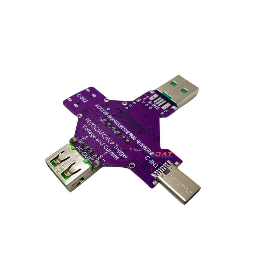 Mạch Trigger 4 Cổng USB - Type C PD QC 3.0 Hiển Thị LED | Điện Tử DAT