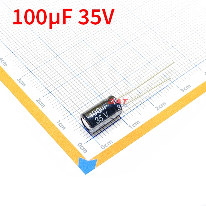 Tụ Hóa 100uF 35V 6*11mm | Điện Tử DAT