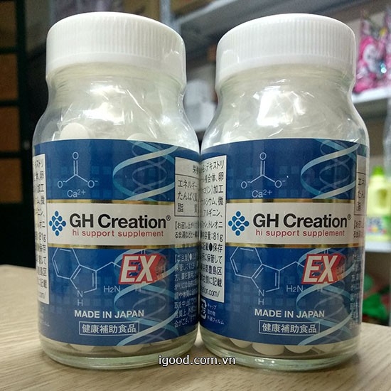 GH CREATION EX viên uống tăng chiều cao Nhật - Lọ 270 Viên