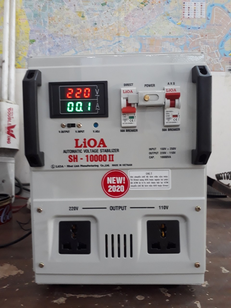 Ổn áp LiOA 1 pha SH-10000II New 2020 - Đồng hồ điện tử | dienmayhmc.com