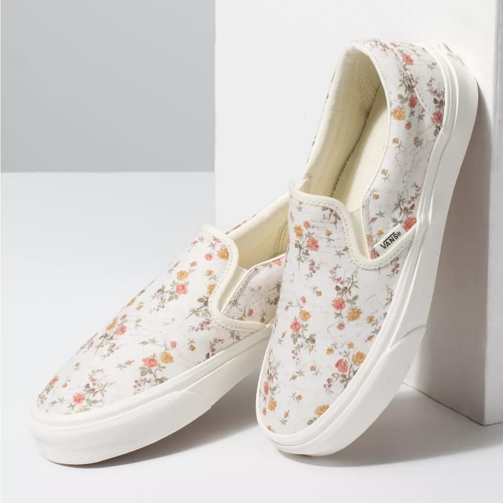 VANS Việt Nam - VANS VINTAGE SLIP-ON FLORAL MARSHMALLOW VN0A38F7VMR