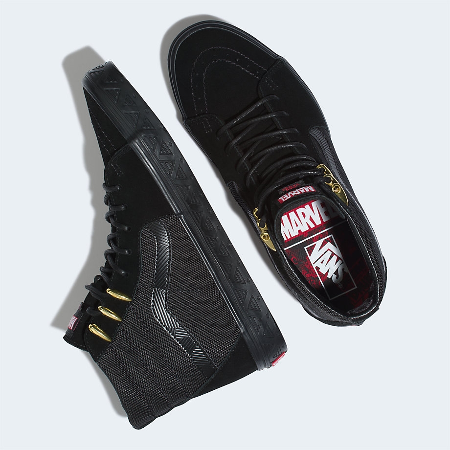 VANS Việt Nam - VANS X MARVEL SK8-HI BLACK PANTHER BLACK VN0A38GEUBH