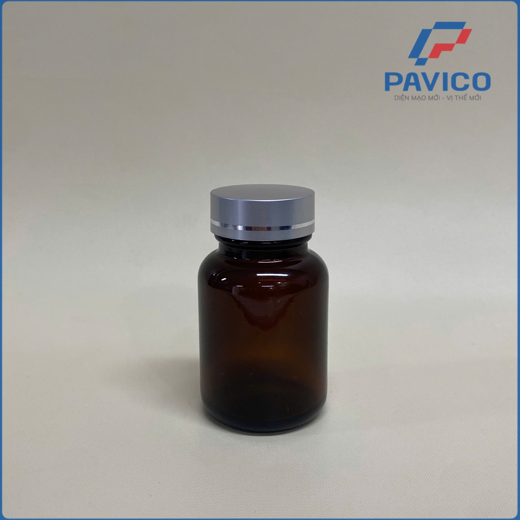 TT60-Chai thủy tinh vai tròn 60cc Chailo.com.vn