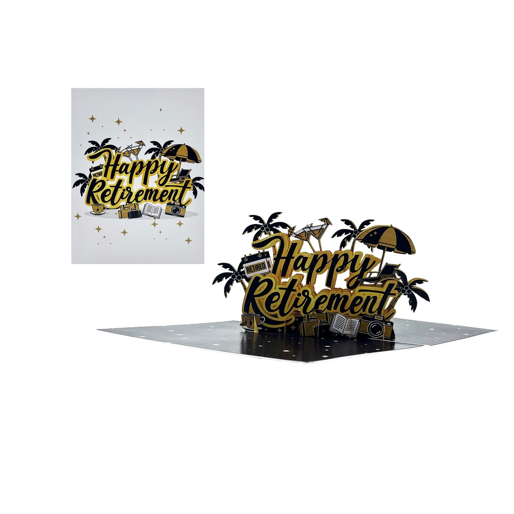 Happy Retirement Pop-up Card