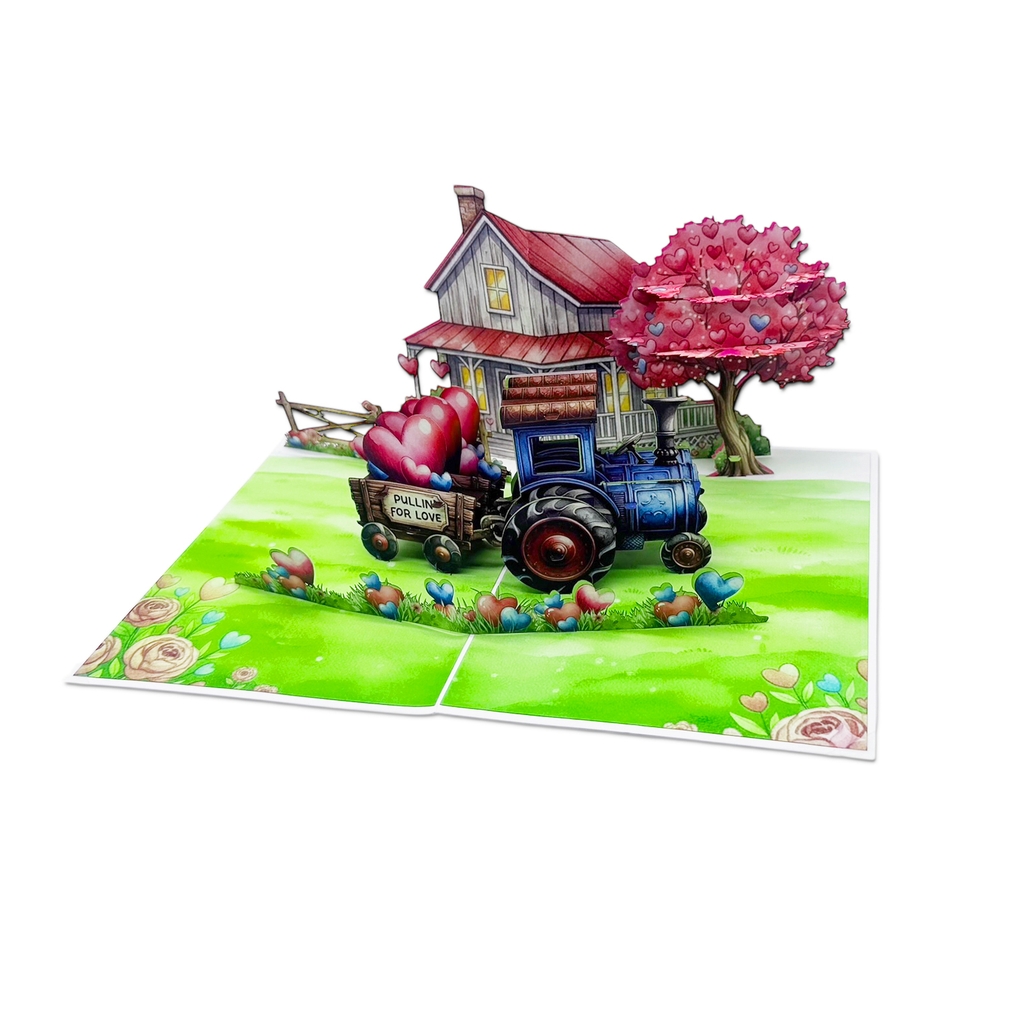 Love Farm Pop-up Card