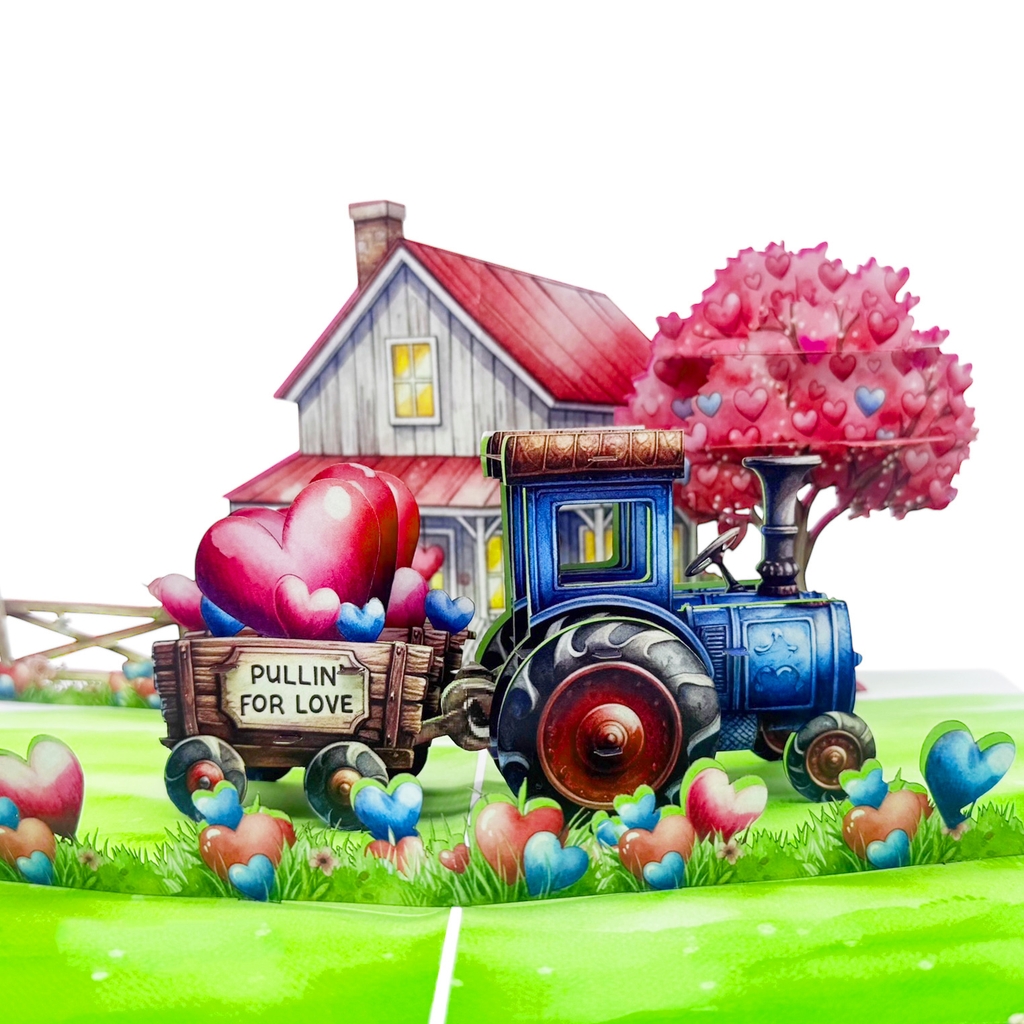 Love Farm Pop-up Card