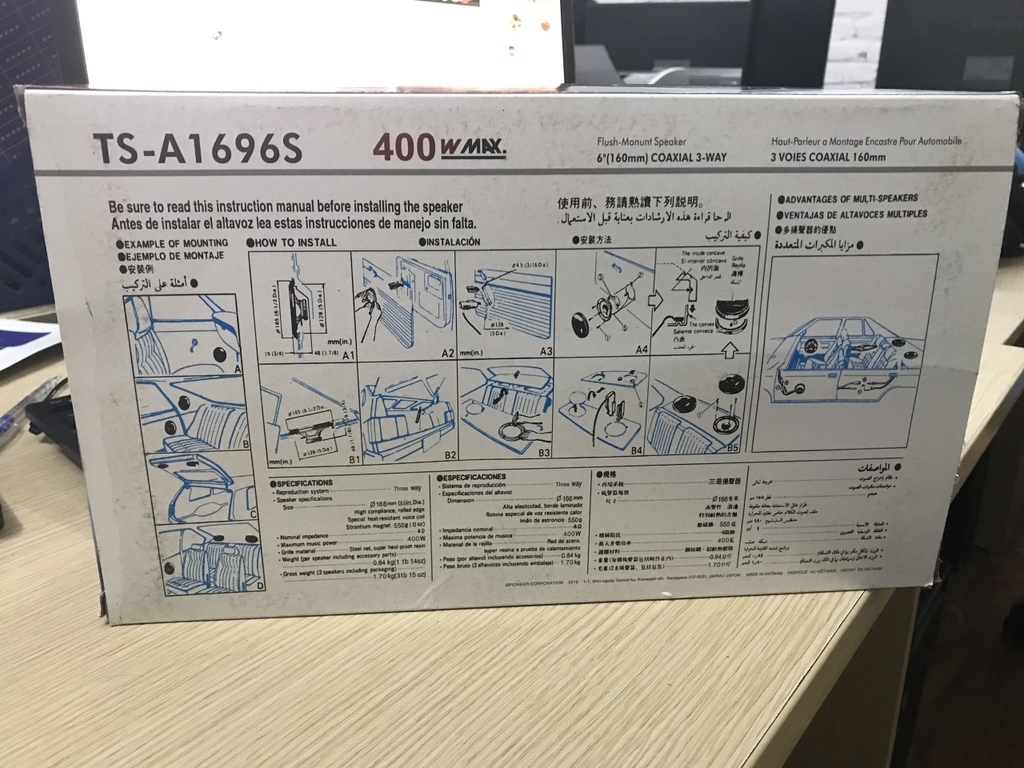 LOA CÁNH PIONEER TS-A1696S Phụ kiện ô tô SkyAuto Việt Nam