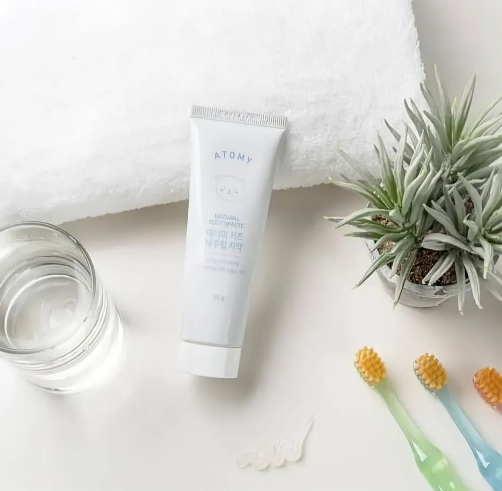 Combo Kem đánh răng cho trẻ em 50g - Atomy Kid Natural Toothpaste (Non ...