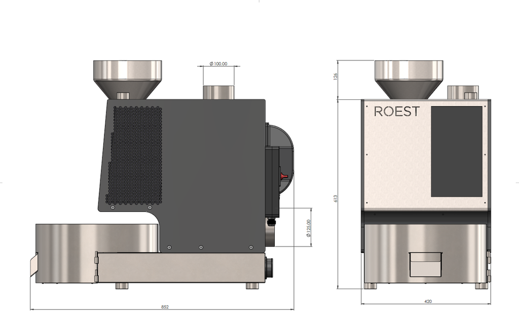 Mã Y Rang Cafe Roest P 3000 Roaster Coffee Machine Barista Shop Viá T Nam