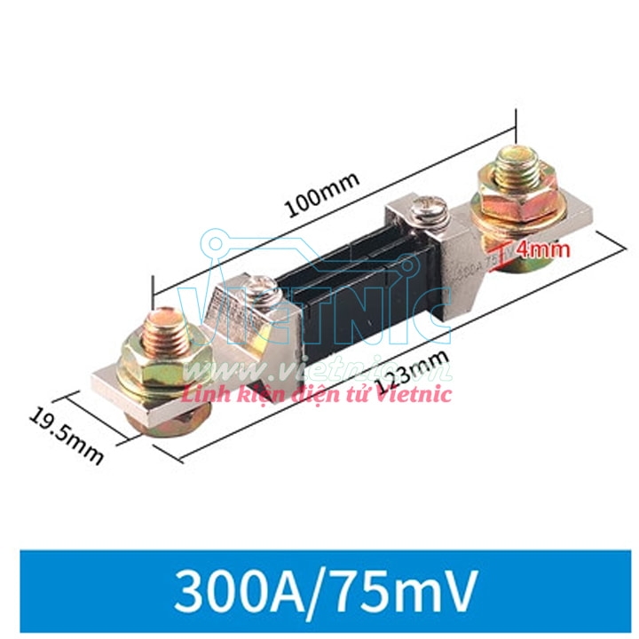 ĐIỆN TRỞ SHUNT 300A 75mV 123MM | www.vietnic.vn