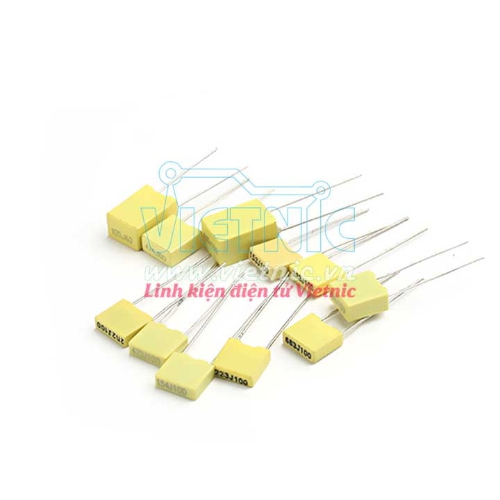 TỤ VÀNG 104J 100NF 100V 104J100 5MM | www.vietnic.vn