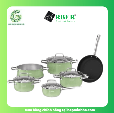 Bộ Nồi Inox ARBER OPAL - Hàng Chính Bếp Minh Hà - Bếp đẹp tiện nghi ...