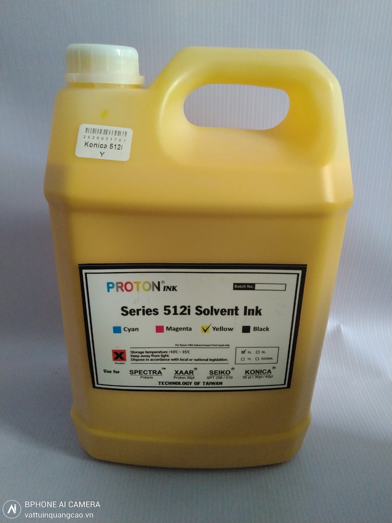 Mực Konica 512i Solvent Ink - 30PL CÔNG TY TNHH ĐẦU TƯ TM VÀ SX TÍN PHÁT