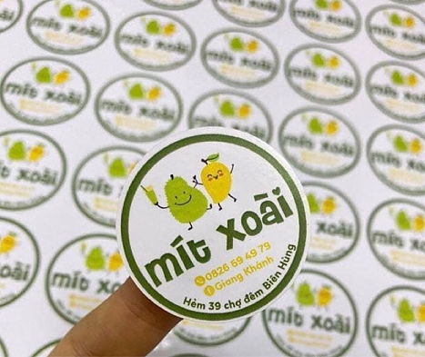 In tem dán nhãn hoa quả giá siêu rẻ, in số lượng ít - lấy ngay | Xưởng ...