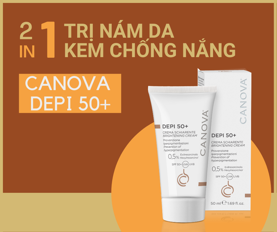 Kem mờ nám, sáng da ban ngày Canova DEPI 50+ Brightening Cream 50ml ...