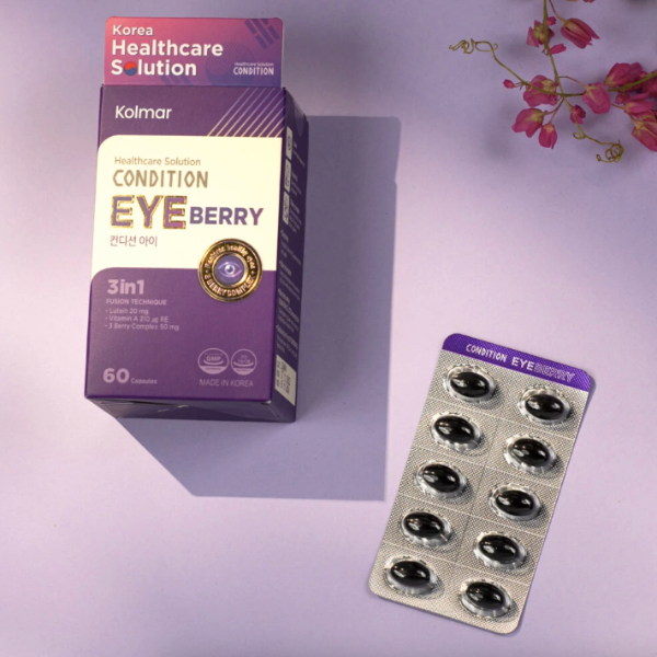 Viên uống bổ mắt, tăng cường thị lực Kolmar Condition Eye Berry (Hộp 60 ...