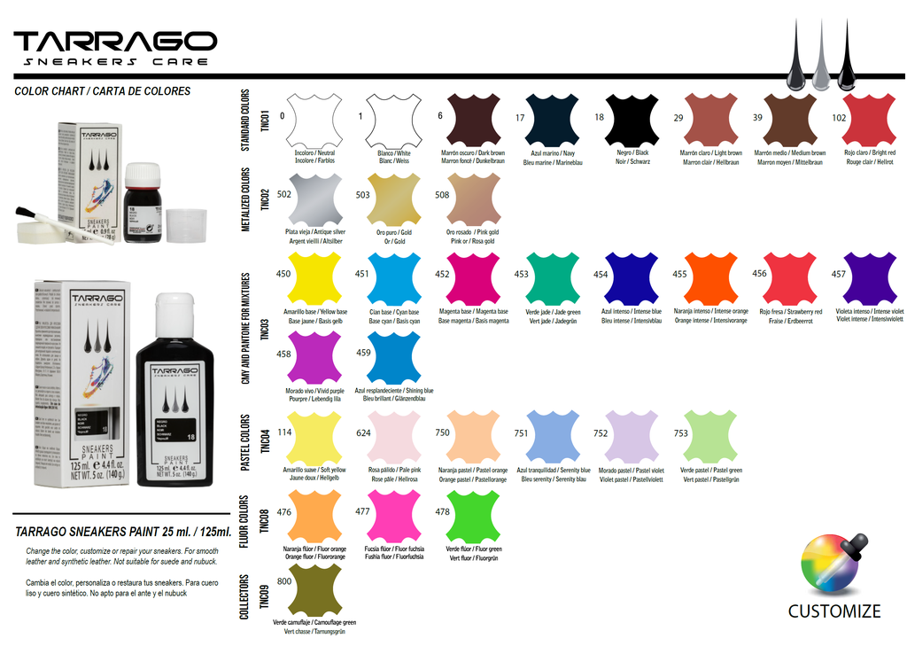 Lọ sơn tùy biến giày Sneaker Tarrago Sneakers Paint kstorevn