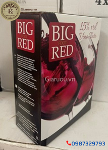 =>Rượu Vang Bịch BIG RED 15%VOL VINO TINTO 3L GIÁ CỰC RẺ – Giaruou.vn