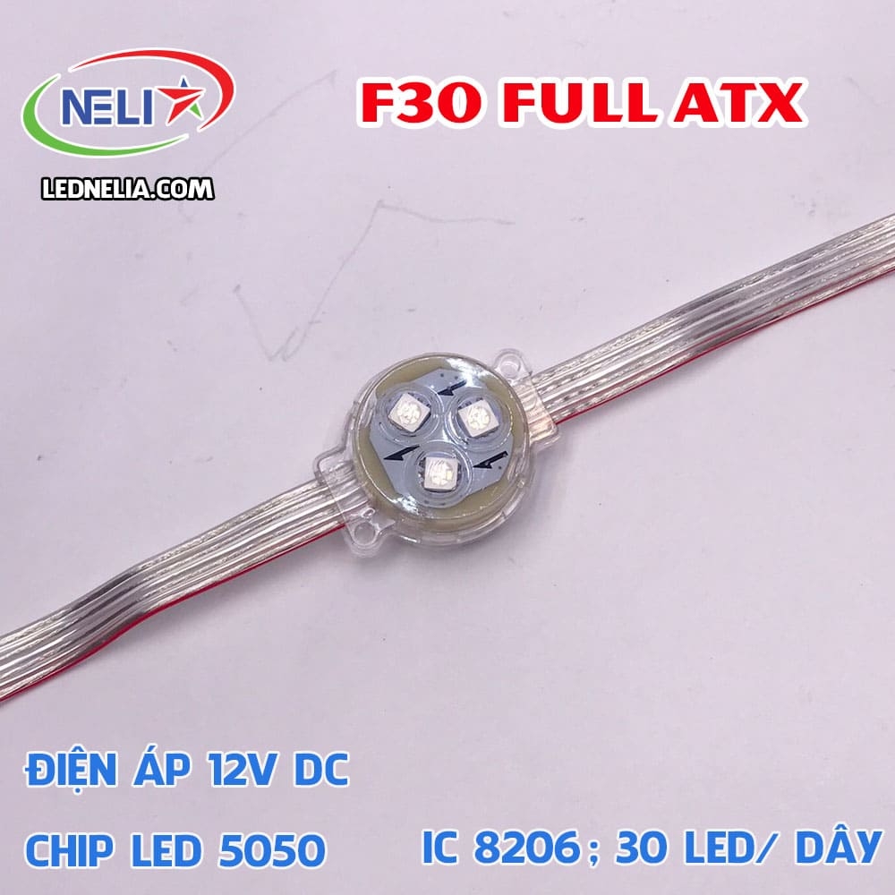 LED F30mm full màu chuyên làm trang trí viền biển, viền tòa nhà, cây ...
