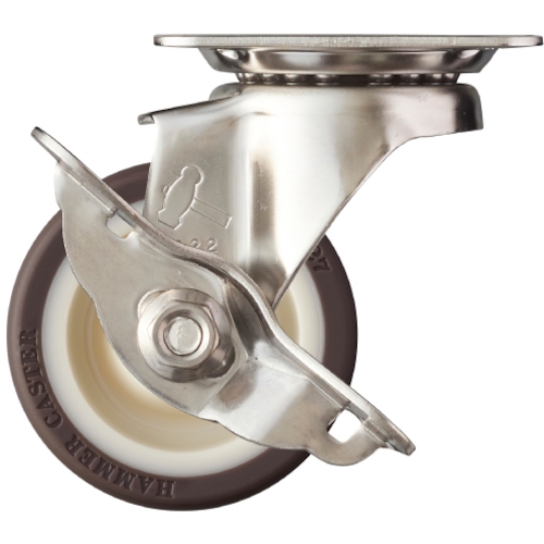 Hammer Caster Việt Nam | Hammer plate type caster 300S series (nylon wheel urethane wheel ...