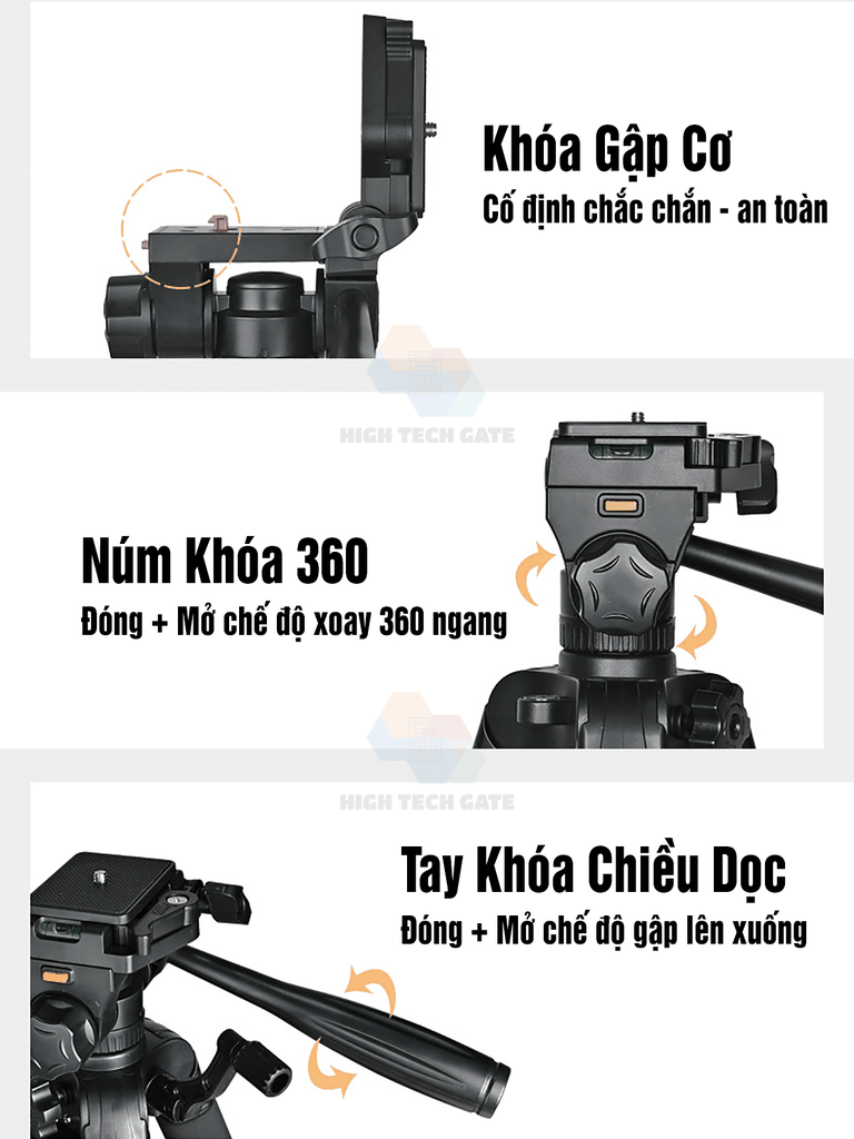Tripod chân đế điện thoại, máy ảnh G-185 hỗ trợ quay chụp video ...