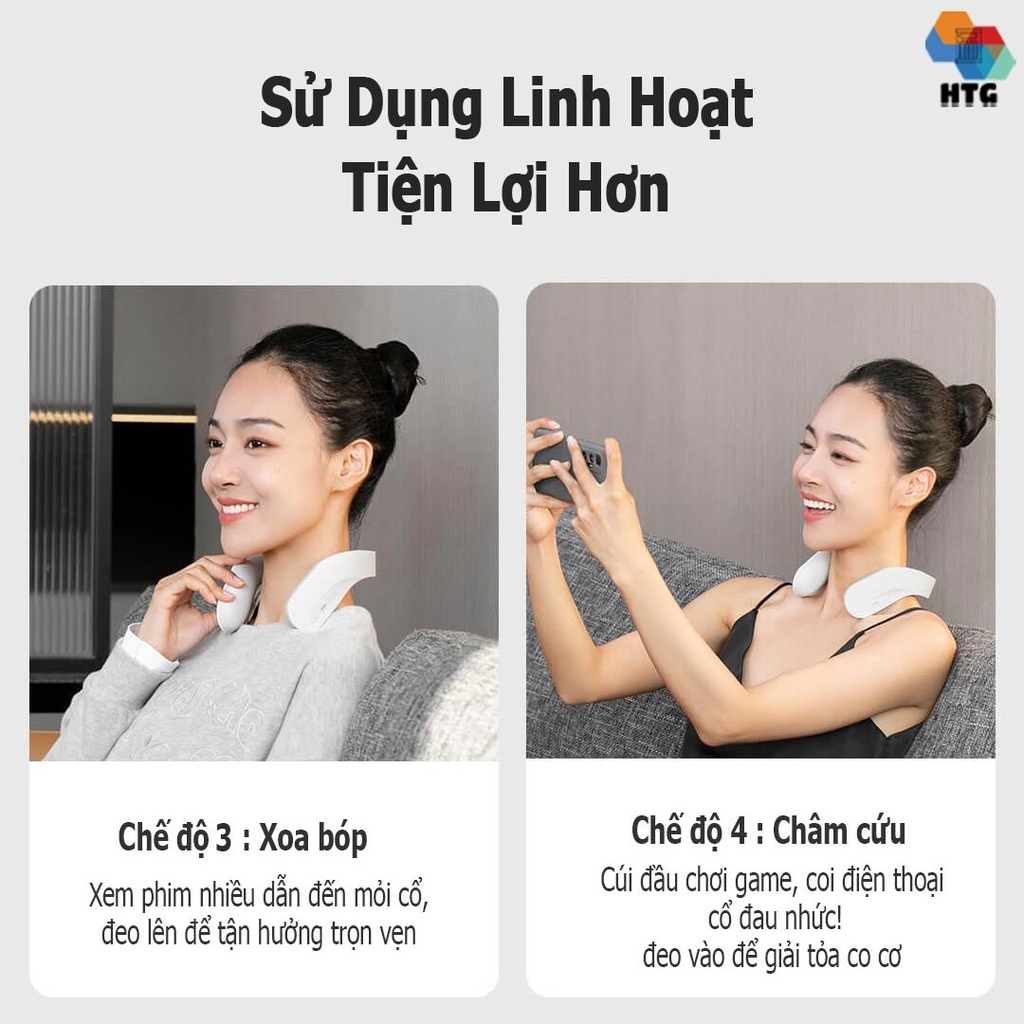 Máy massage cổ Xiaomi Jeeback G20 massage 3 mức nhiệt, kết nối App ...