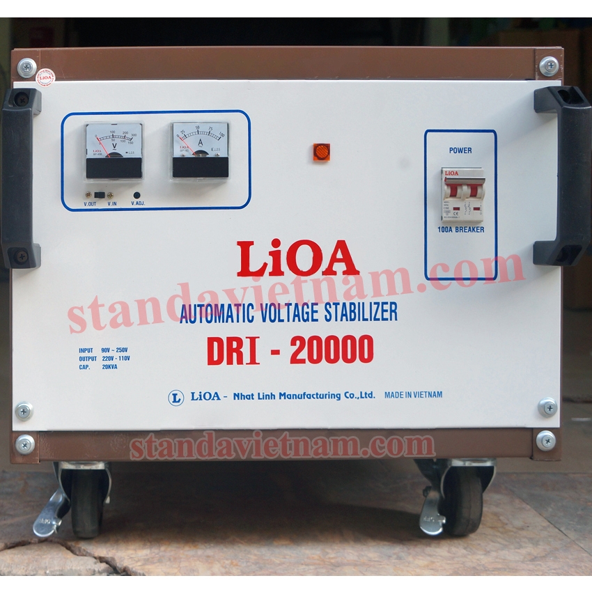 Ổn áp Lioa 20KVA Model DRI-20000 Input 90V-250V Output 220V và 110V