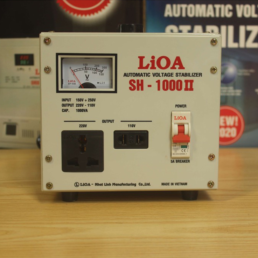 LiOA SH 1000 II Ổn Áp Lioa 1Pha 1KW Dải 150V Chính Hãng Lioa Nhật Linh