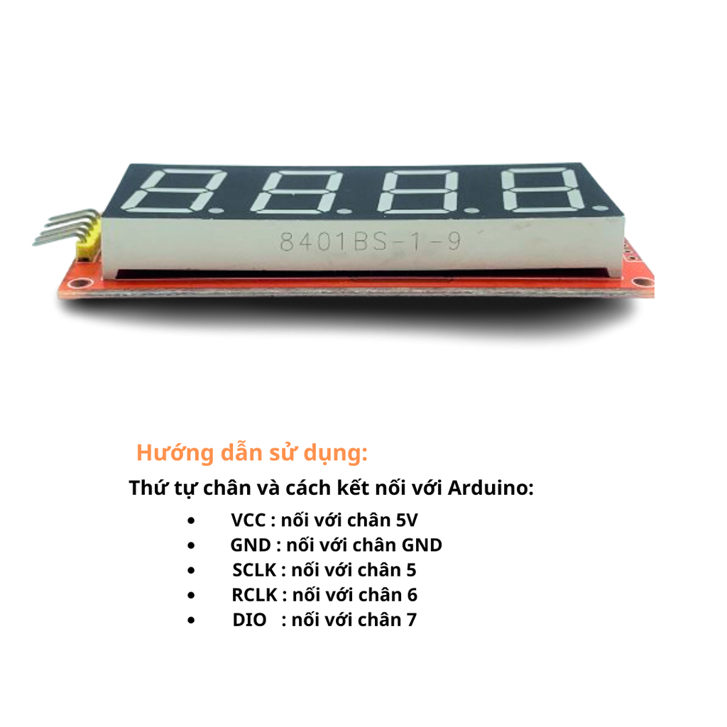 Module LED 7 Thanh 4 Số HC595 0.8 Inch - Linh Kiện 3M | ChợTrờiHN.vn ...