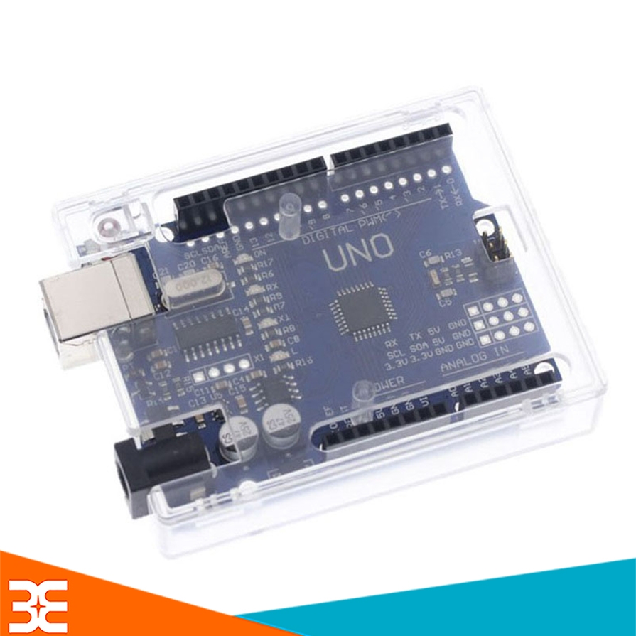 CASE ARDUINO UNO R3-vỏ mica arduino uno-Linh Kiện Điện Tử 3M