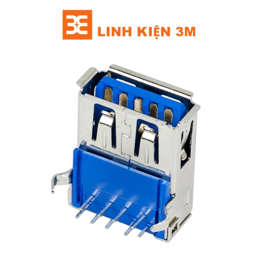 Cổng USB A 3.0 9 chân cái cong 90 độ | Linh Kiện Điện Tử 3M