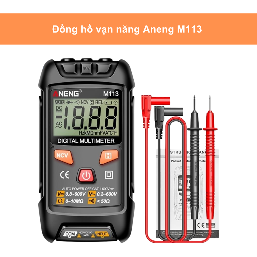 Đồng hồ vạn năng Aneng M113 - Máy đo vạn năng | Linh Kiện Điện Tử 3M