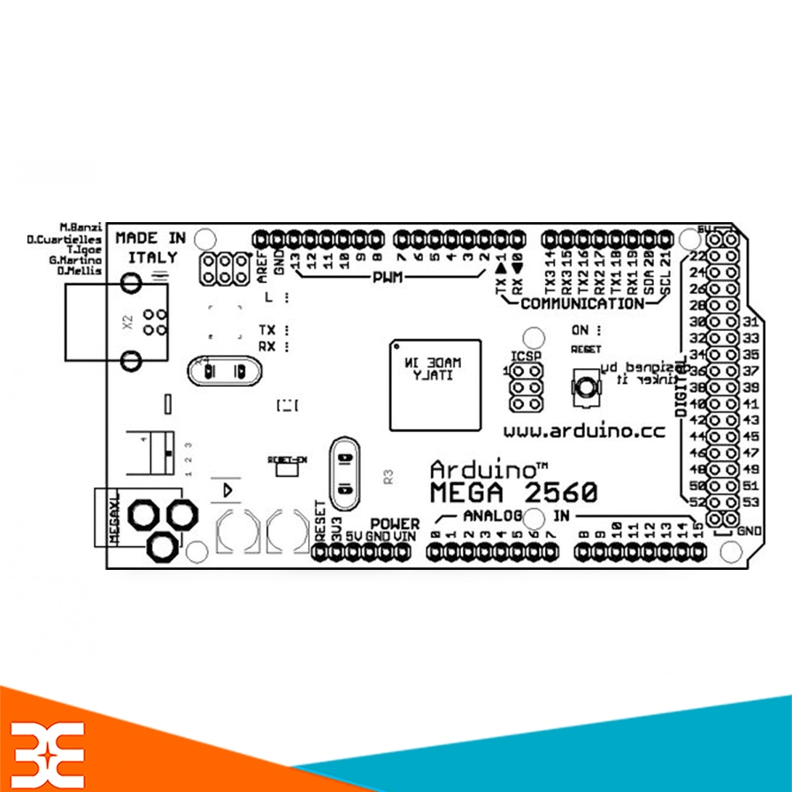 Mua Kit Arduino Mega2560 R3 Atmega16U2 giá rẻ - Linh Kiện 3M | Linh Kiện Điện Tử 3M