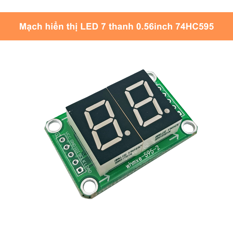Mạch hiển thị LED 7 thanh 0.56 74HC595 Anot chung, mạch LED 7 đoạn ...