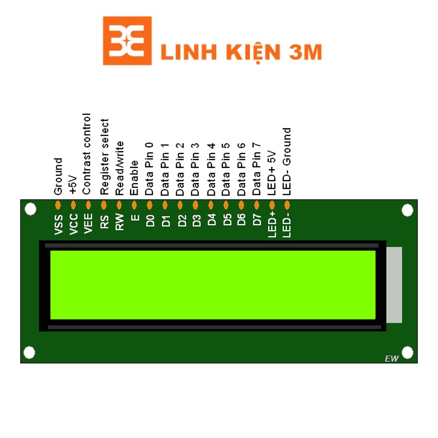 Màn Hình LCD 1602 Chất Lượng Cao - Linh Kiện Điện Tử 3M